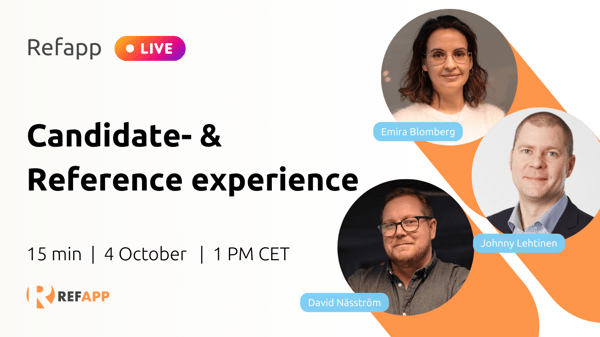 Refapp Live: Comparing candidates & reporting forward