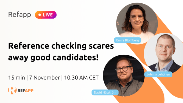Refapp Live: Comparing candidates & reporting forward